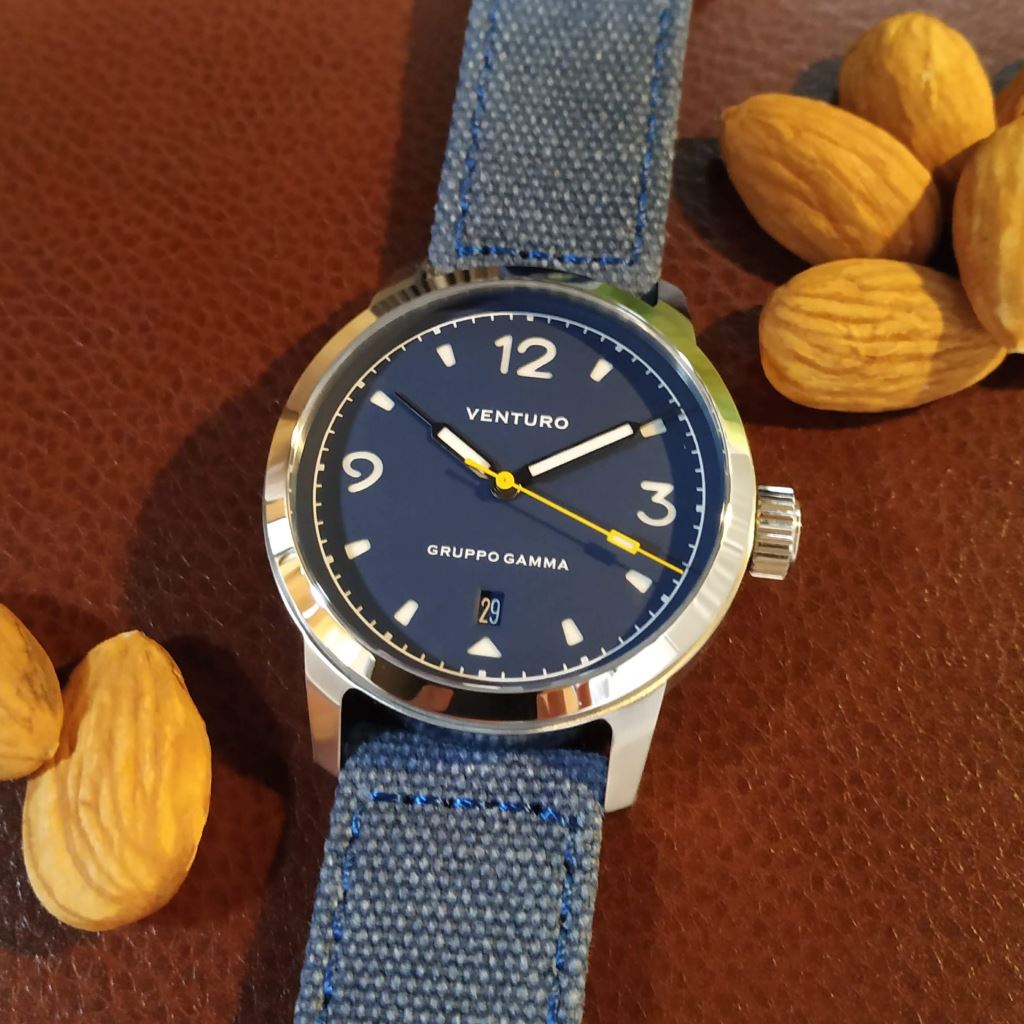 Venturo Field Watch #1 by Gruppo Gamma - Blue Dial – The Microbrand Store