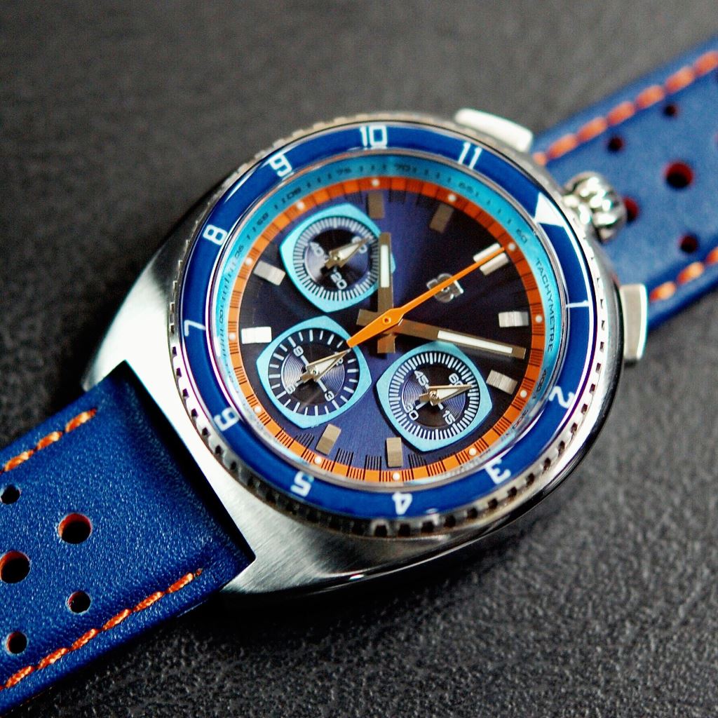 Straton Legera Bullhead - VK67 Mecha-Quartz (Blue) – The Microbrand Store